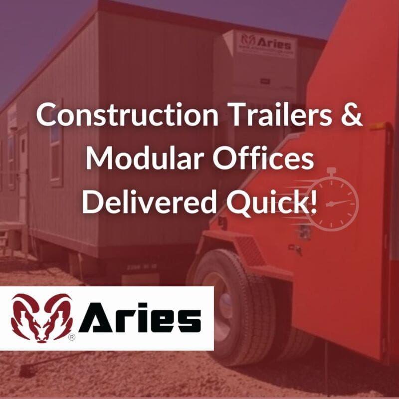Construction Trailers & Modular Offices Delivered Quick!